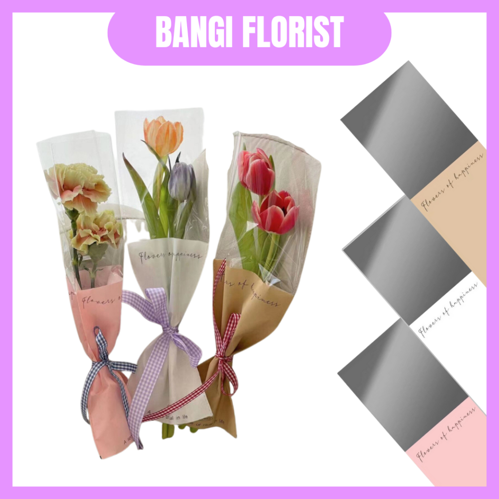 (10PCS) SINGLE F DESIGN Flower Wrapping Paper Flower Paper Wrapping ...