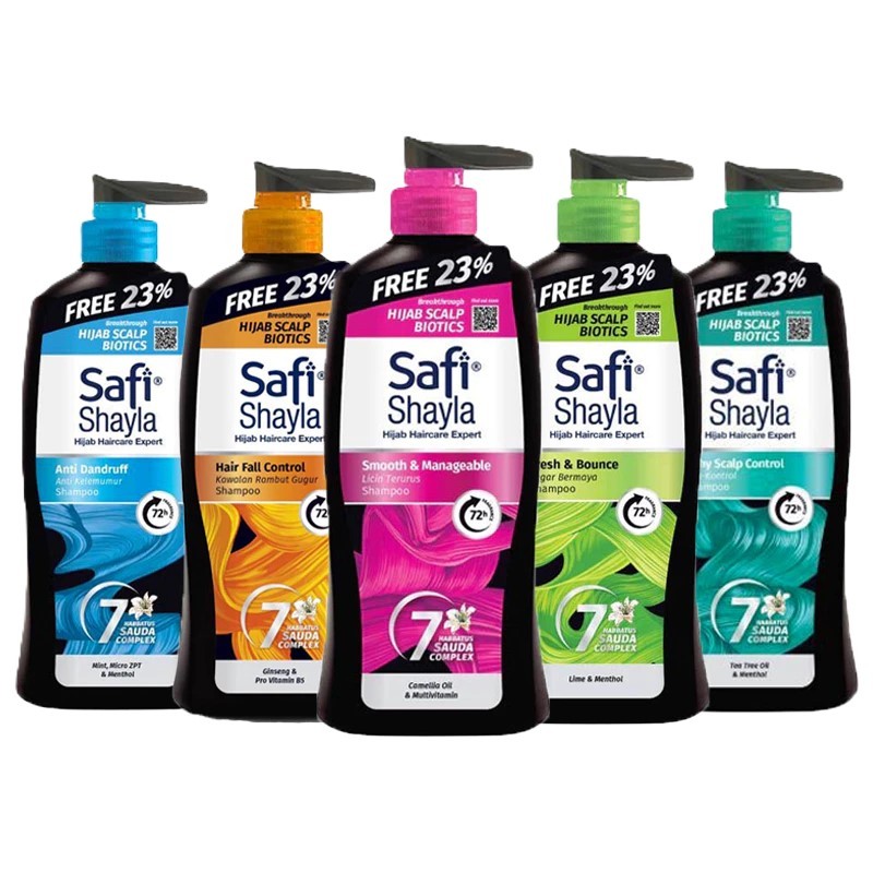 Safi Shayla Shampoo 640g Kawalan Rambut Gugur (Hair Fall Control ...