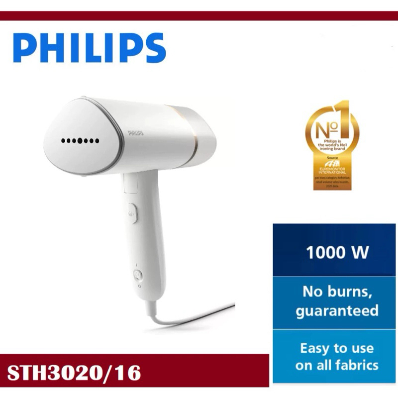 PHILIPS 3000 Series Handheld Steamer STH3020/16 (1000W) Garment Steamer ...
