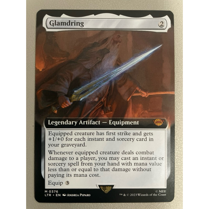 MTG:The Lord of the Rings (LTR) M0376 - Glamdring (Extended Art ...