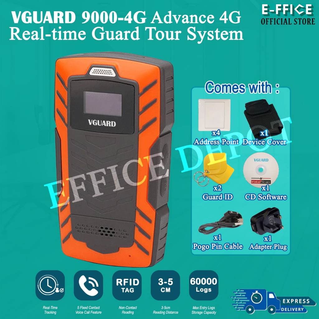 Effice Depot - VGUARD 9000-4G Advance 4G Real-time Guard Tour System | Shopee Malaysia