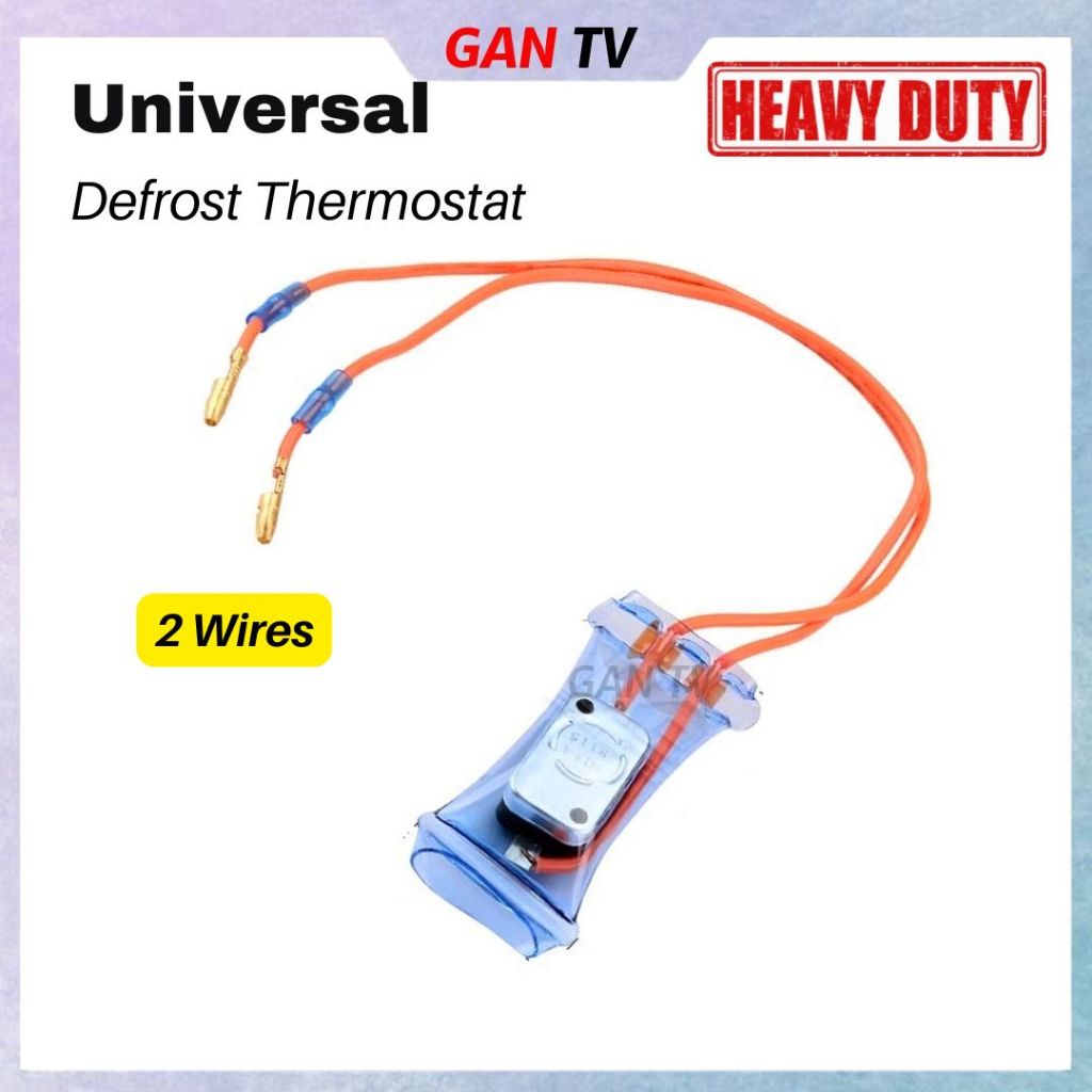 Heavy Duty Universal/Panasonic ST-3 Refrigerator Fridge Defrost Thermostat Sensor 2 Wires(8108 ...