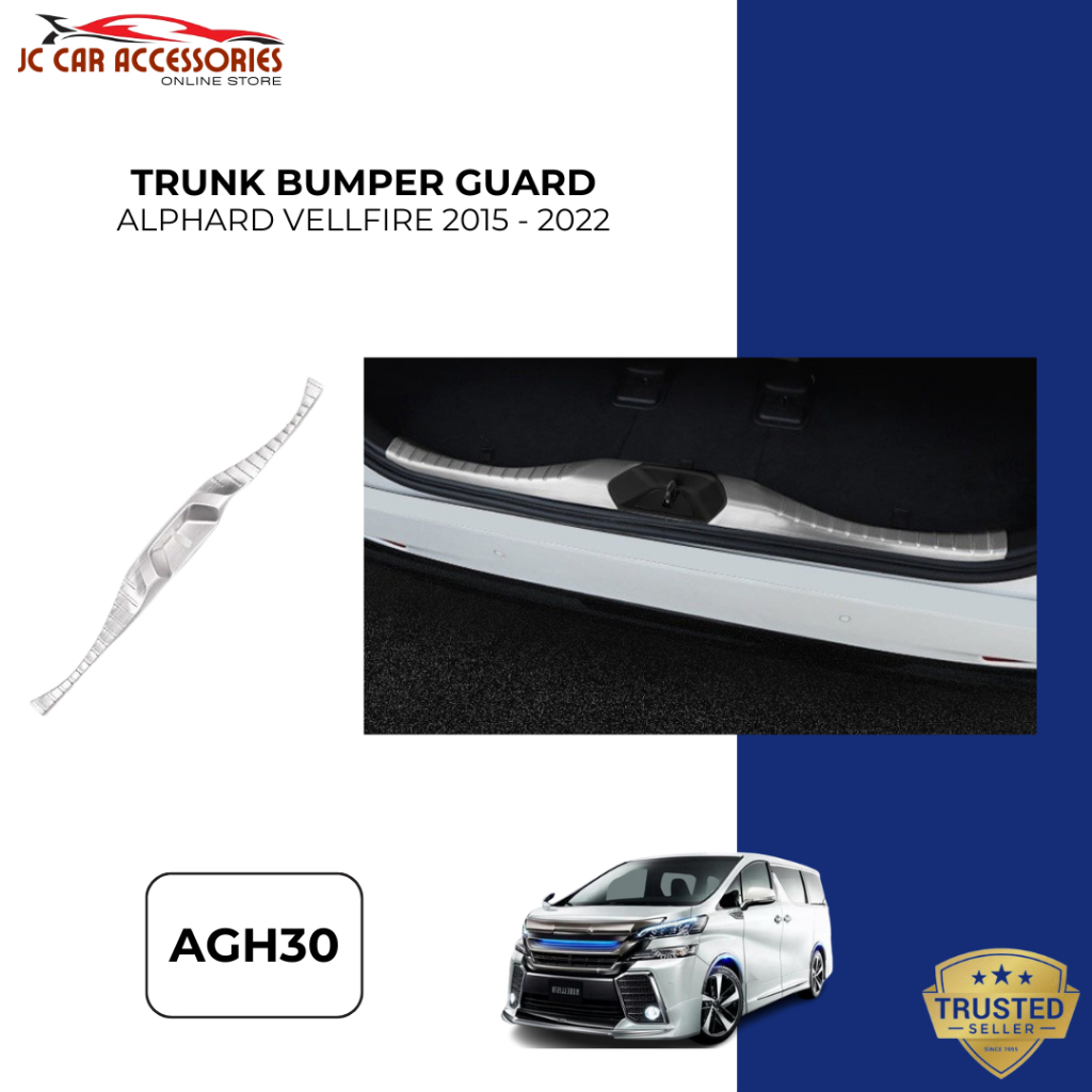 Toyota Alphard Vellfire AGH30 2015 2018 Inner Rear Bumper Guard Trunk ...