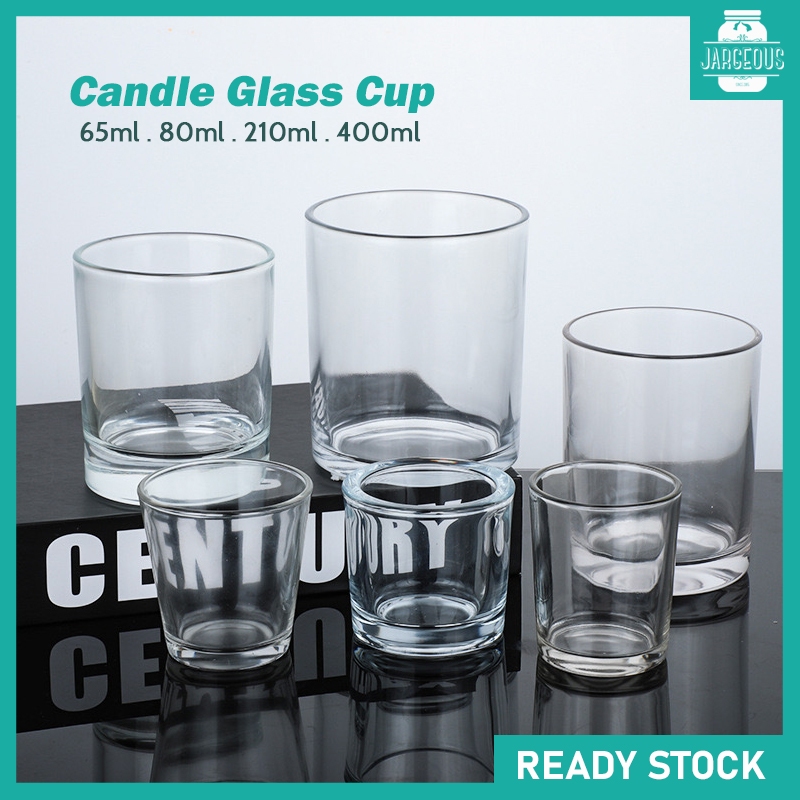 65ml/ 80ml/ 210ml/ 400ml Glass Candle Cup | Shopee Malaysia