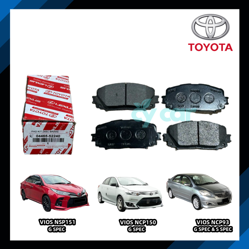 100% ORIGINAL TOYOTA VIOS NCP93 NCP150 NSP151 G SPEC & S SPEC DISC ...