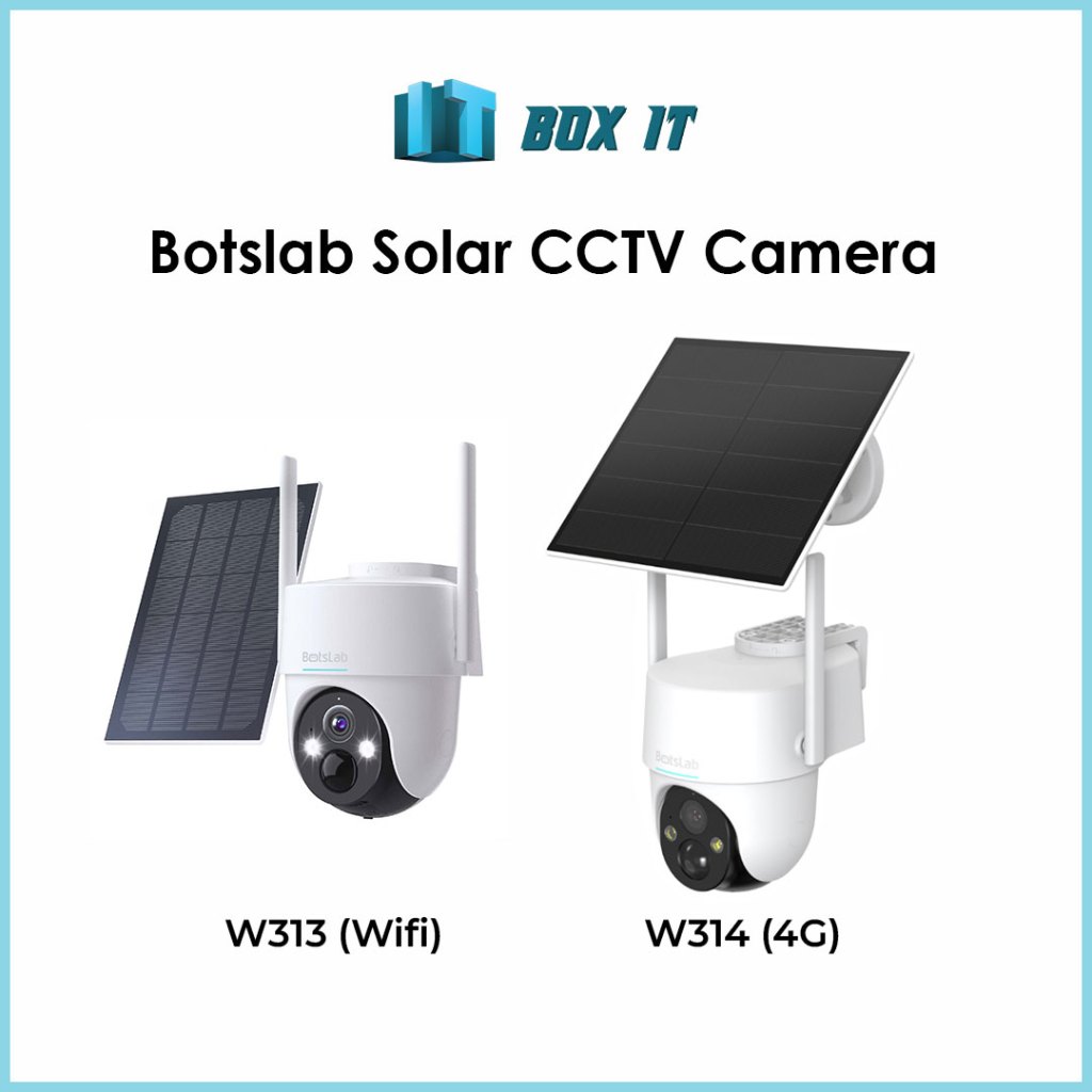 Botslab Outdoor Pan/Tilt Camera W313 / W314 Solar 3MP 2K 360 Coverage ...