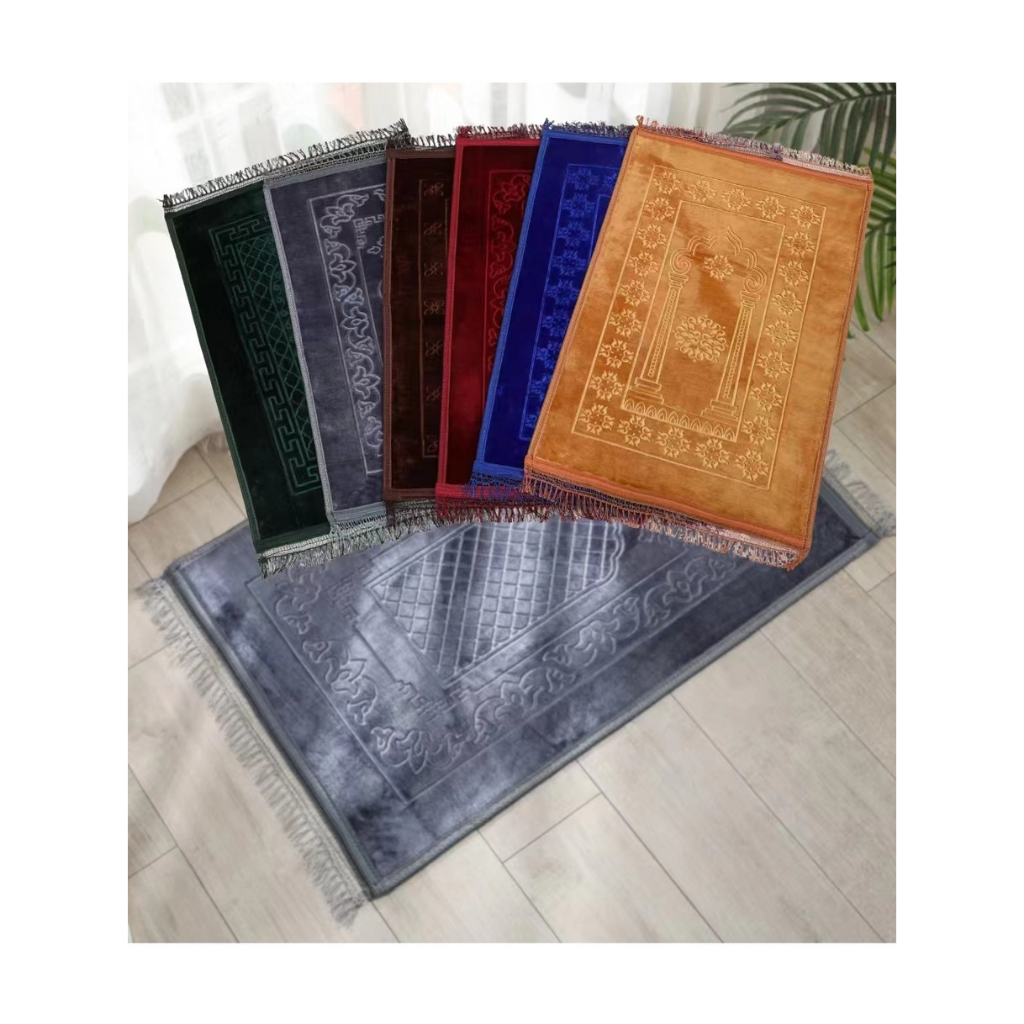 *NEW Design* Sejadah baldu 5D Muslim prayer mat | Shopee Malaysia