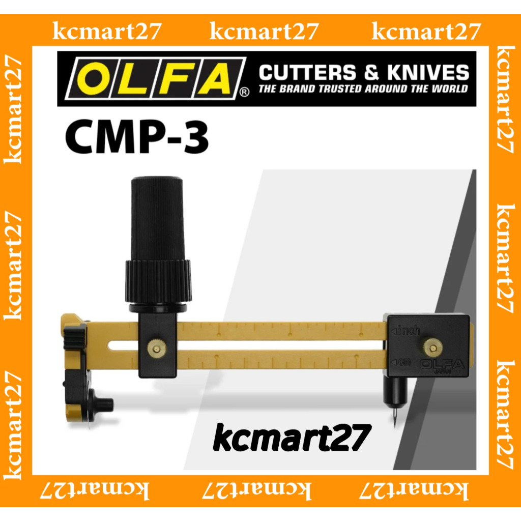 OLFA CMP-3 Rotary Circle Cutter Knife / Pisau Pemotong Bulatan Putar OLFA CMP-3 | Shopee Malaysia