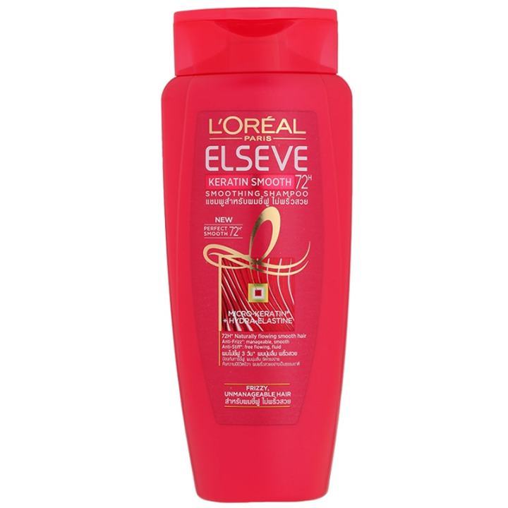 LOREAL ELSEVE KERATIN SMOOTH 72H SHAMPOO & CONDITIONER | Shopee Malaysia