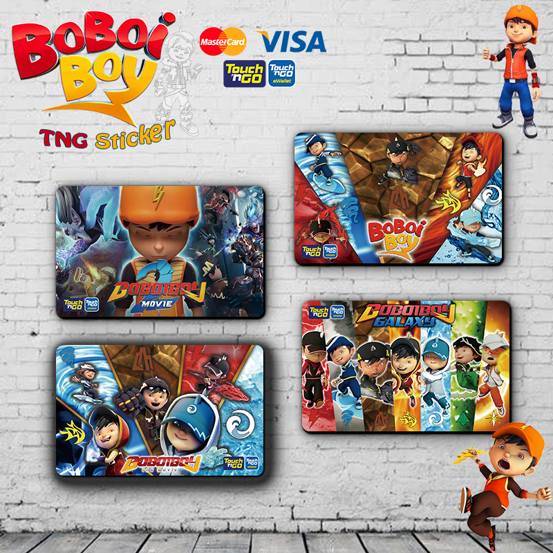 Boboiboy TNG Sticker - Tng Touch N Go Sticker/Bank Card Sticker Cover ...