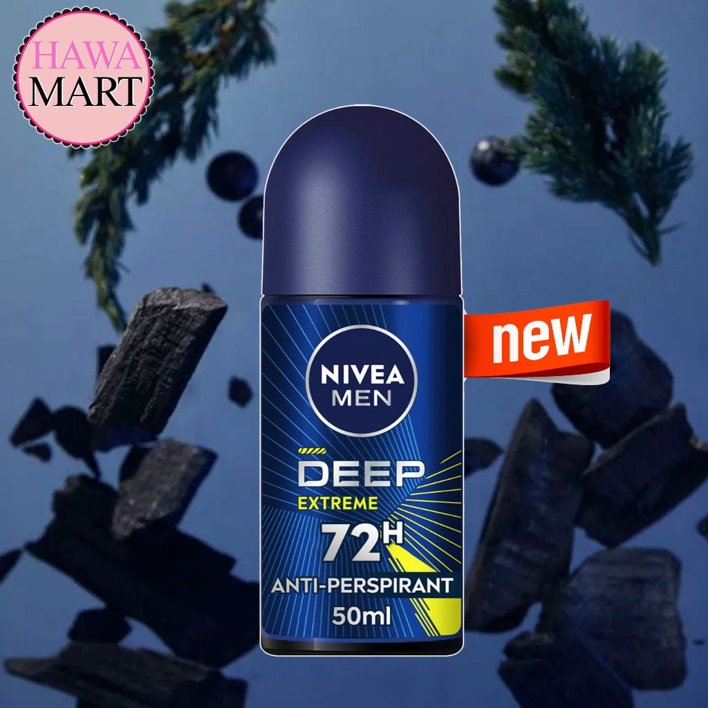 Nivea Men Deep Extreme MaxxTech Anti-Perspirant Roll-On 50ml | Shopee ...