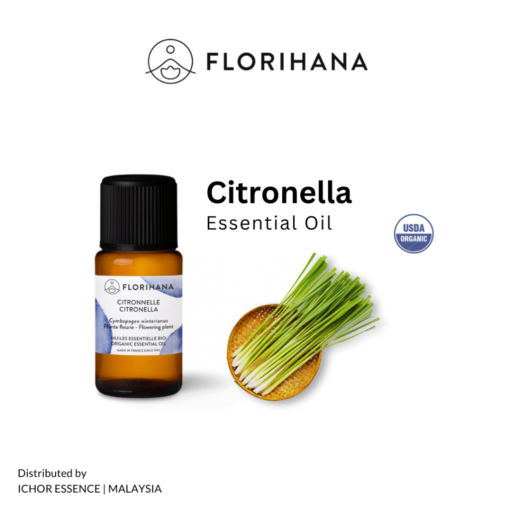 [New Batch] FLORIHANA Citronella Organic Essential Oil 香茅精油 France ...