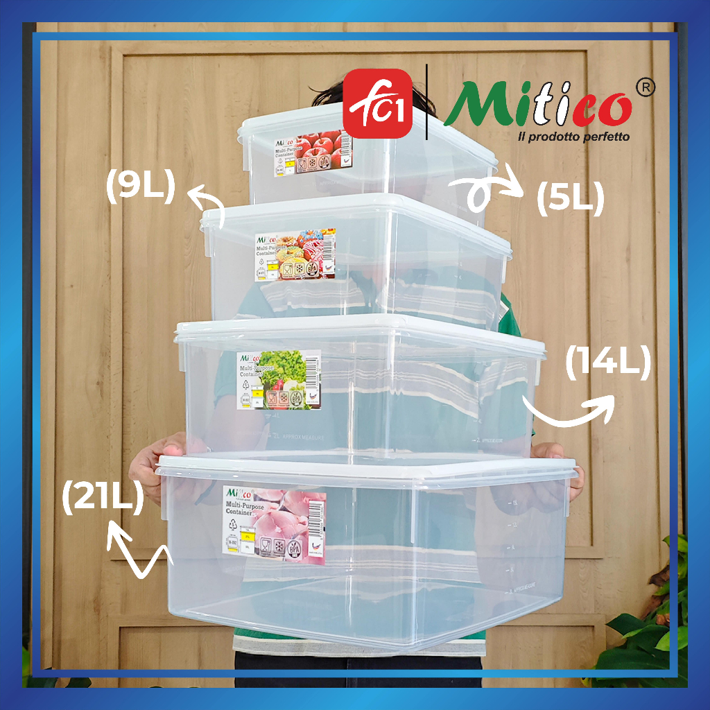 Mitico Bekas Simpanan Clear Storage Food Container Multi Purpose ...
