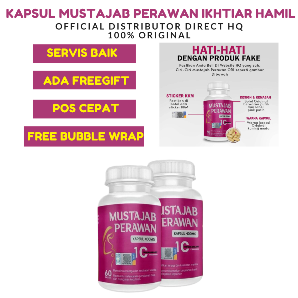 KAPSUL MUSTAJAB PERAWAN IKHTIAR HAMIL 100% ORIGINAL | Shopee Malaysia