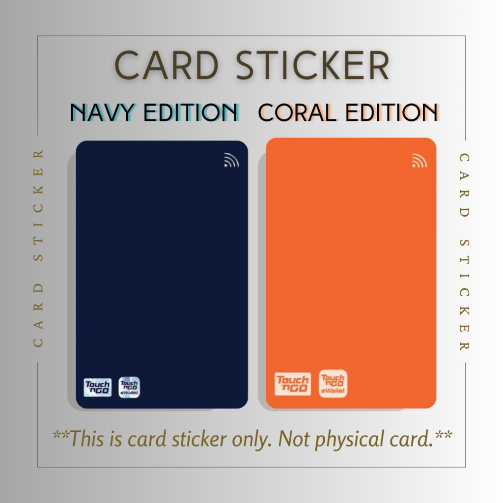 💥NEW💥 LUXE Navy / Coral Edition Card Sticker Cover - TNG CARD / LUXE ...