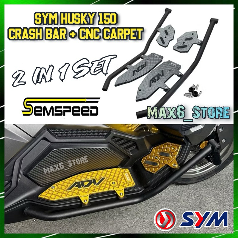 Semspeed SYM Husky 150 ADV 150 Carpet Footrest Footboard Matting ...