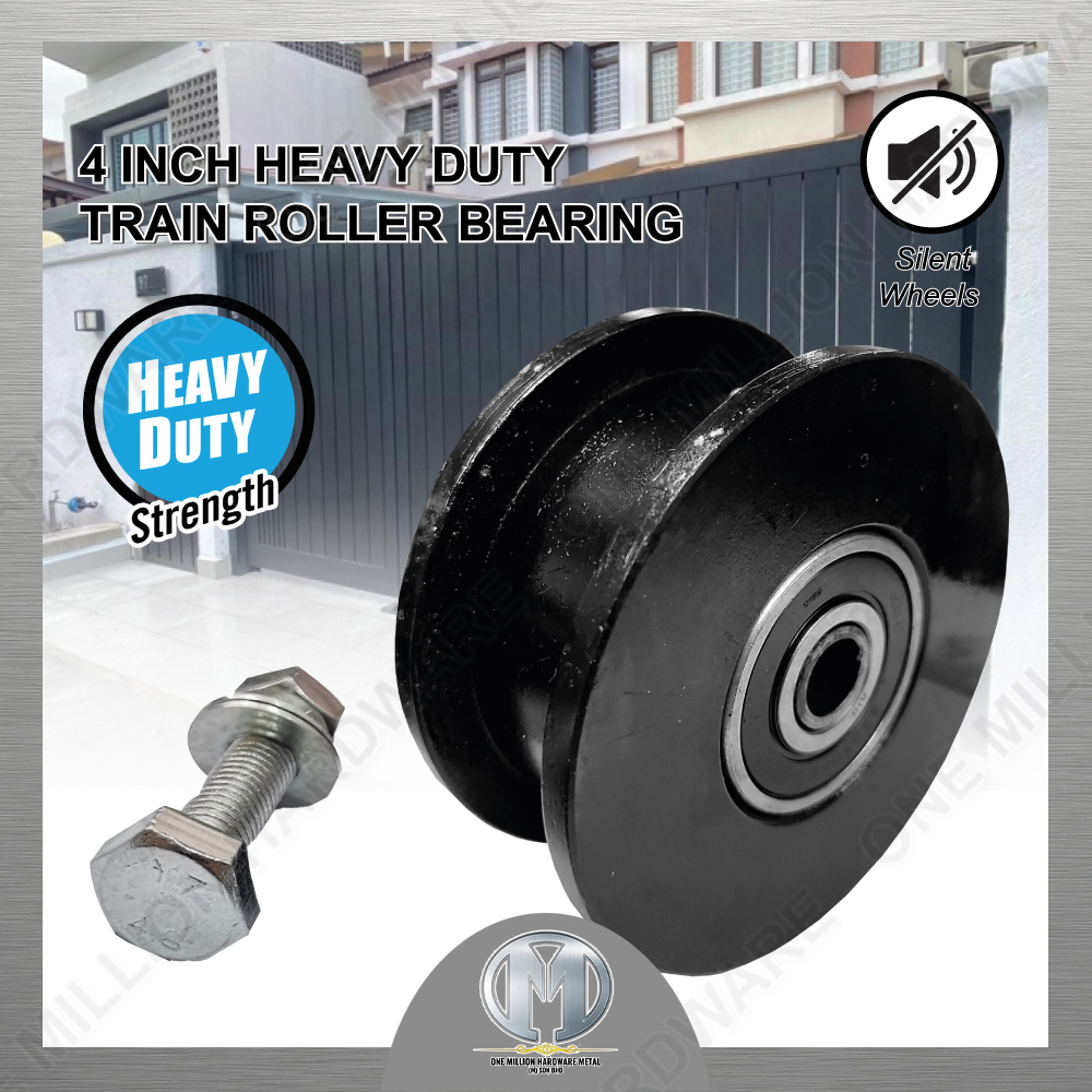 4Inch Mile Steel Auto Gate Roller Bearing Roller Sliding Gate / Besi ...