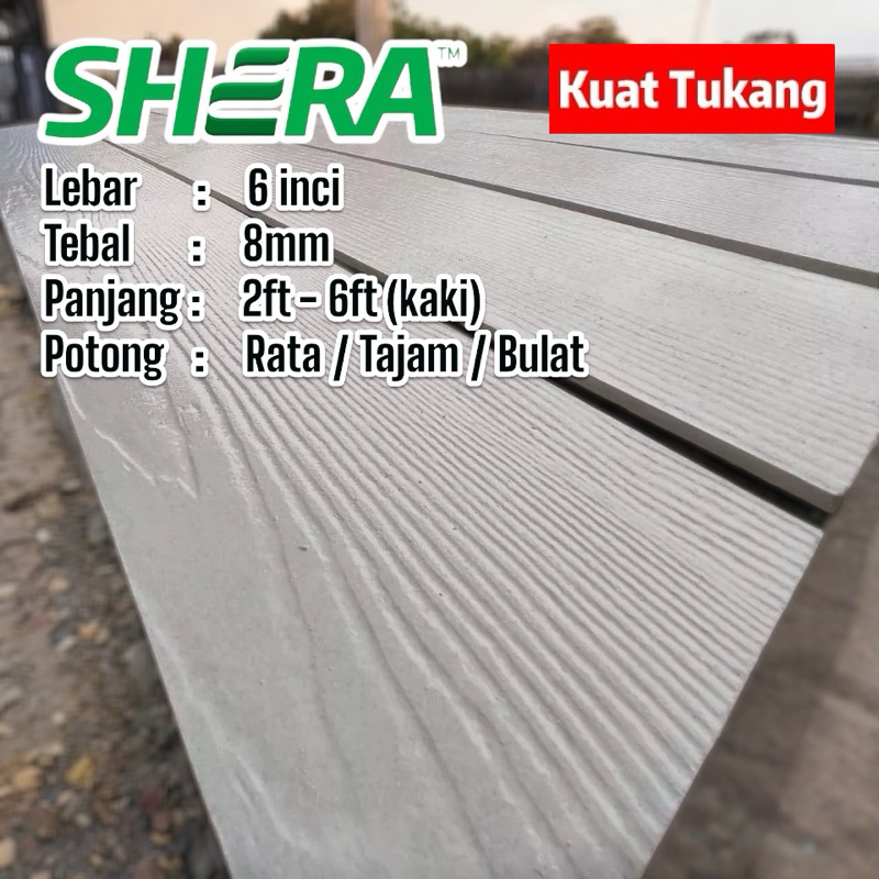 SHERA PLANK 6 INCI x 8MM / FACIAL BOARD / PAPAN CANTIK / PAGAR DINDING ...