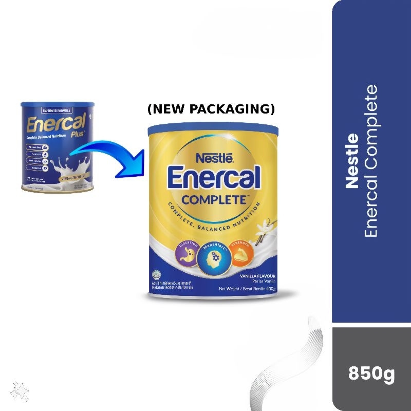 ENERCAL COMPLETE MILK FORMULA POWDER 850G - ADULT COMPLETE NUTRITION ...