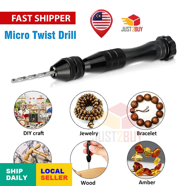 【STOK M'SIA】Gerudi Tangan Mata Gerudi Kecil Mini Drill Bits Portable ...