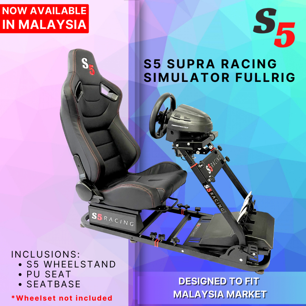 S5 Supra Racing Simulator Wheelstand with seat for G27 G29 T300RS ...