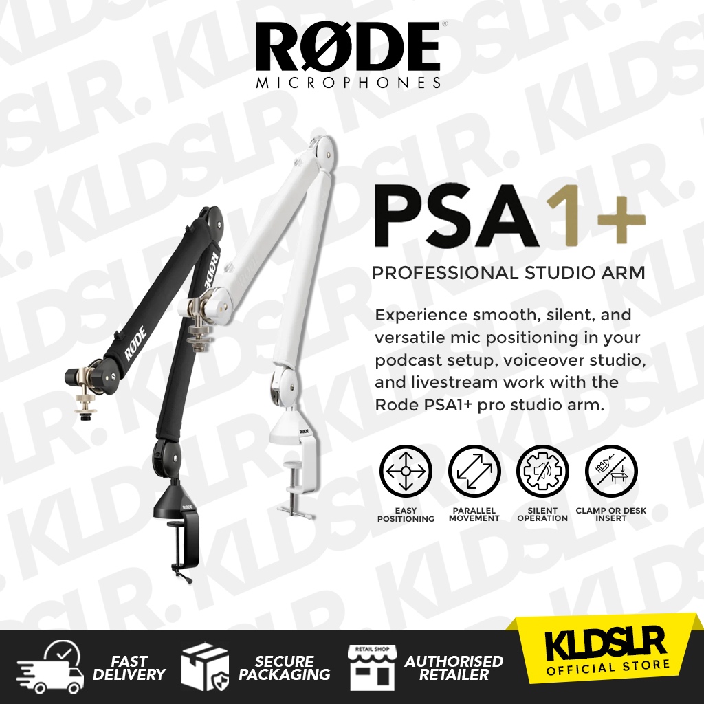 Rode PSA1 / PSA1+ / PSA1 Plus Studio Boom Arm for Broadcast Microphones ...