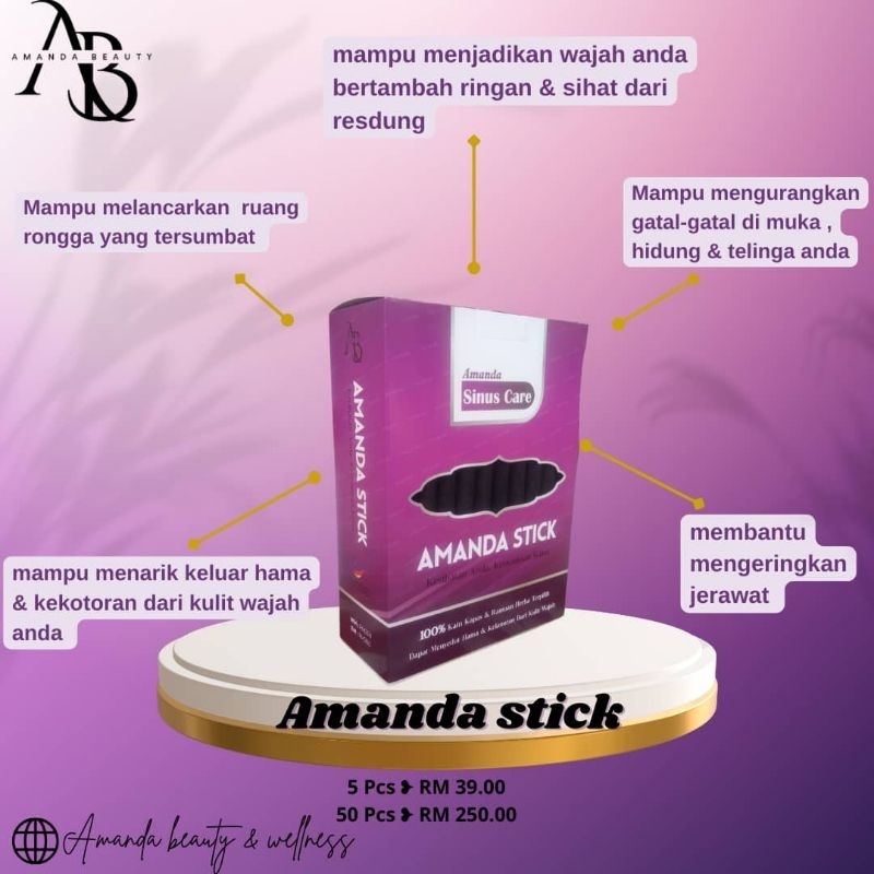 🔥HOT SELLING🔥AMANDA STICK RESDUNG(BOX BESAR 50 PCS) | Shopee Malaysia