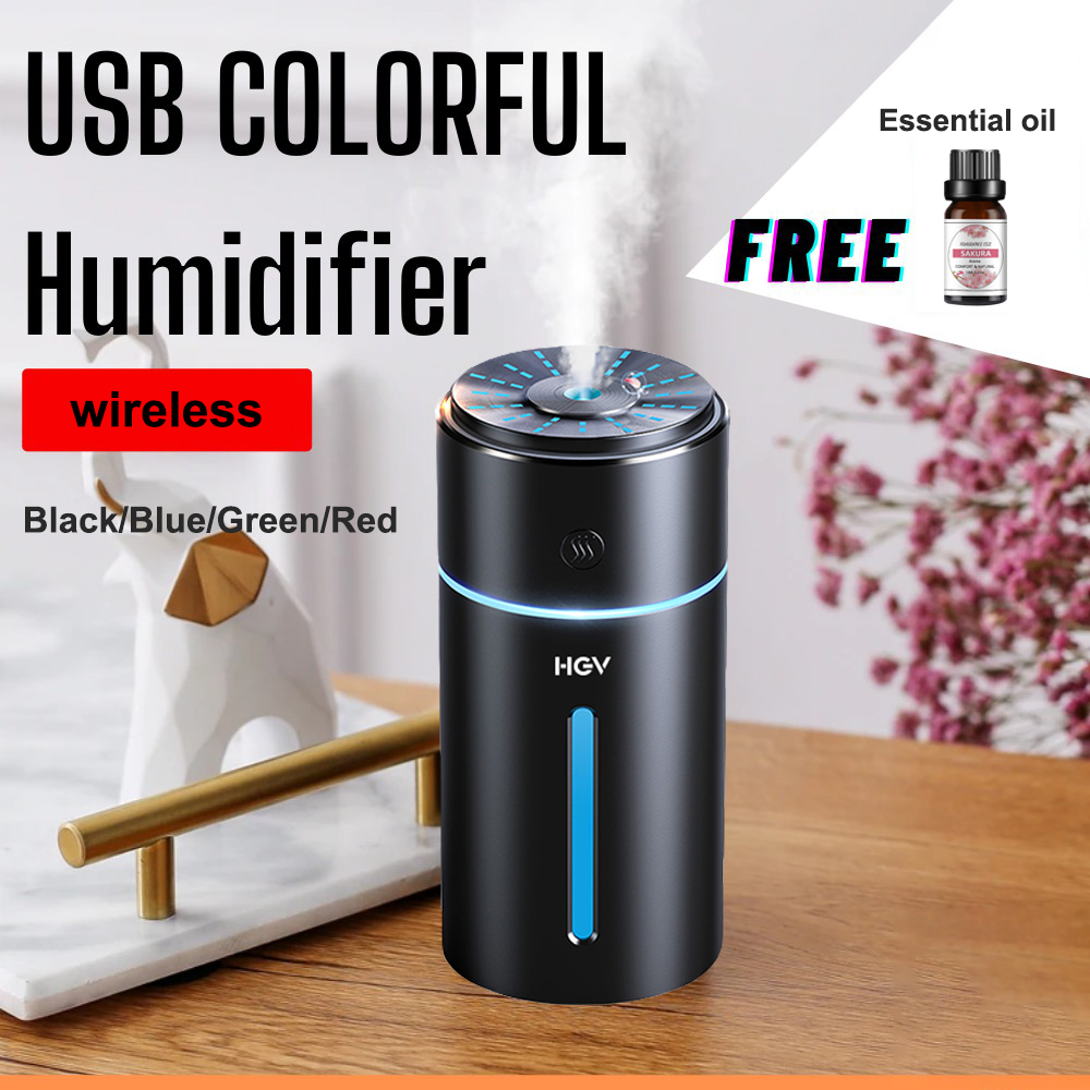 HGV Car Humidifier Wireless Diffuser Aluminum Alloy Rechargeable Air ...