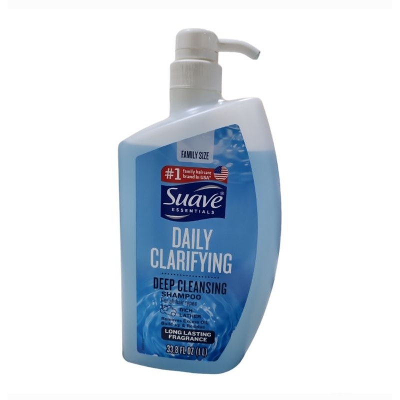 SUAVE Essentials Daily Clarifying Deep Cleansing Shampoo 1L | Shopee ...