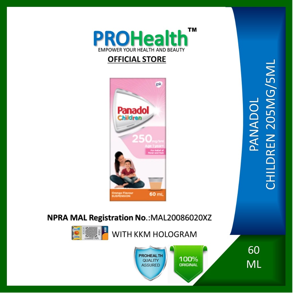 PANADOL Children Suspension Fever & Pain Relief 250mg/5mL | Shopee Malaysia