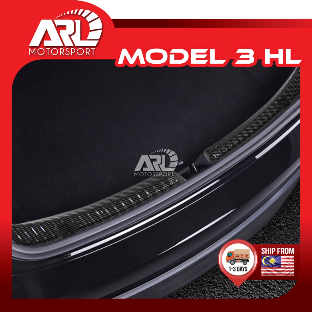 Tesla Model 3 Highland 2024-2025 Rear Bumper Protector Sill Scuff Trunk ...