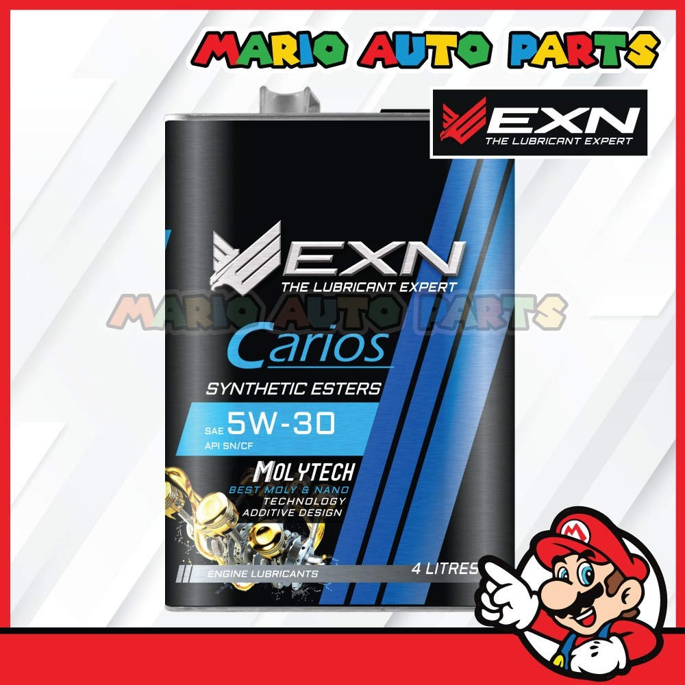 EXN - CARIOS SAE 5W30 SEMI SYNTHETIC 4L - MOLYTECH ENGINE OIL | Shopee ...