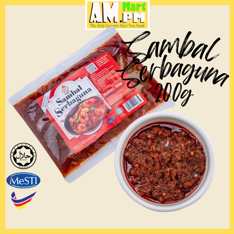 [200G] BEST Recipe Sambal Serbaguna| READY TO EAT | HALAL | Freshly ...