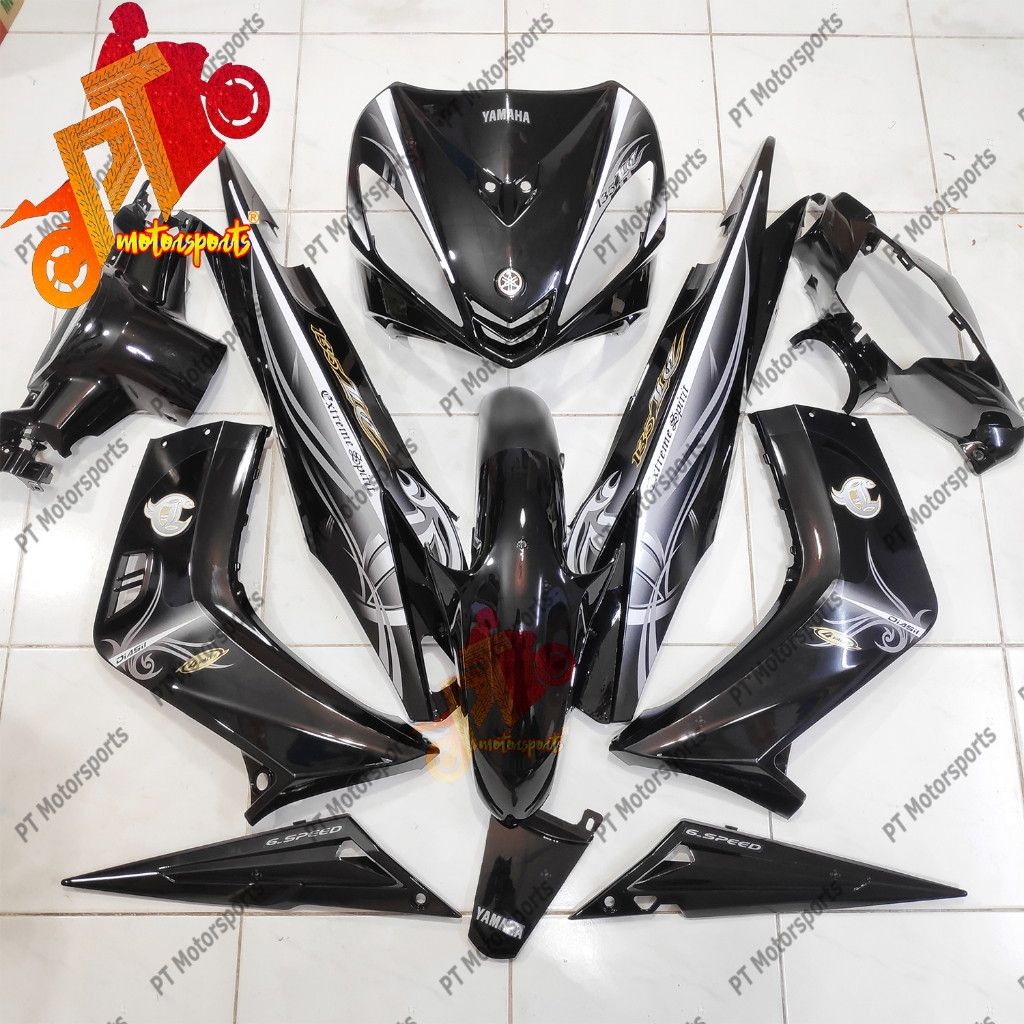 LC 135 V1 Cover Set Bodyset Batik Hitam Black LC V1 New Design 2K Tanam No 5 | Shopee Malaysia