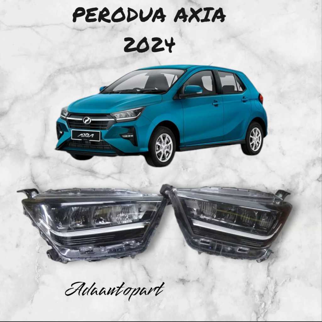 PERODUA AXIA 2024 FACELIFT LED HEADLAMP REPAIR - ORIGINAL USED | Shopee ...