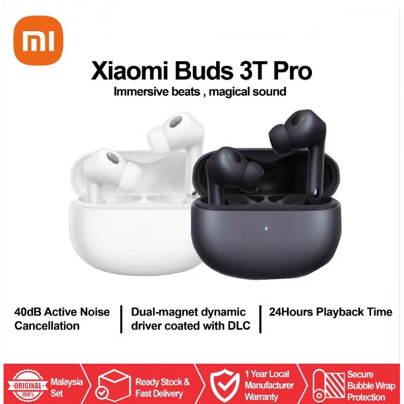 Xiaomi Buds 3T Pro Bluetooth Headset Earbuds | Noise cancellation l ...