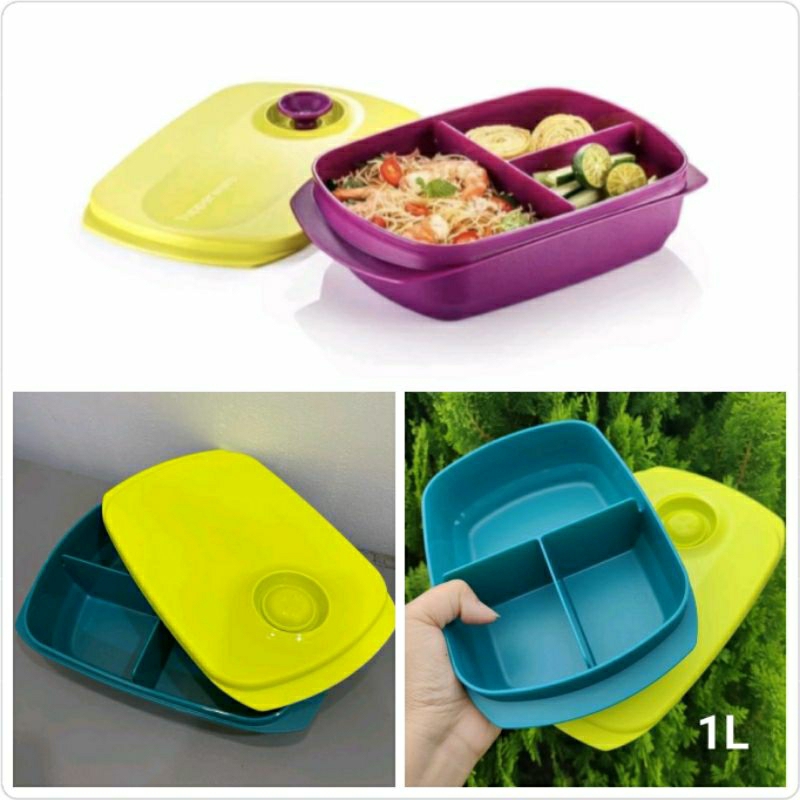 Tupperware Reheatable Lunch Box 1L | Shopee Malaysia