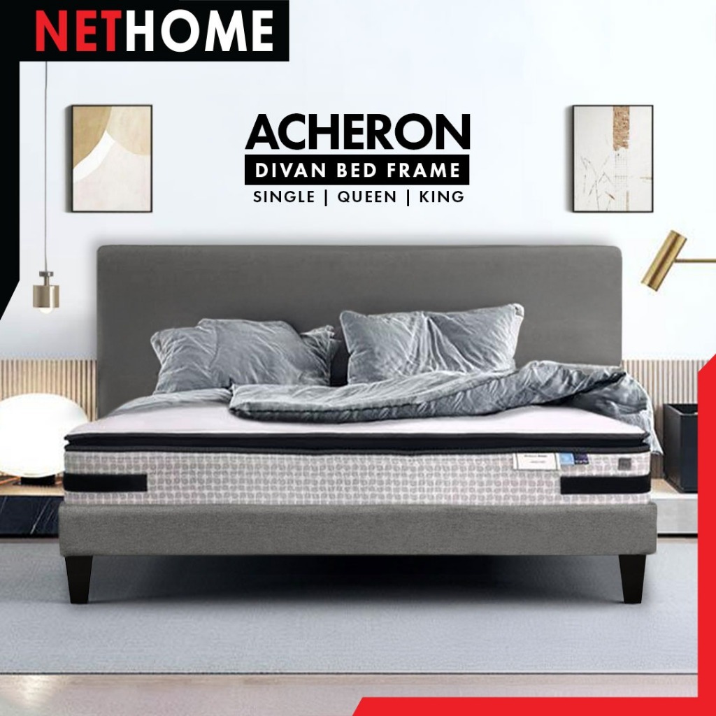 ⚡️NETHOME⚡️Swiss-Foundation Divan Queen Bed Frame Katil Single / katil ...