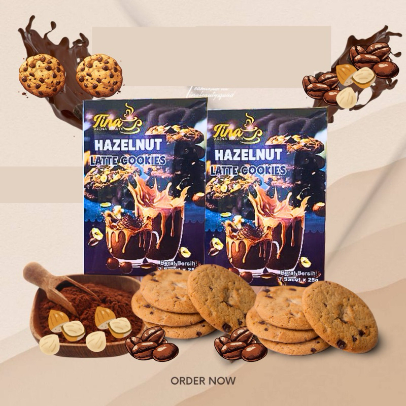 MINUMAN TINA BEAUTY HAZELNUT LATTE COOKIES (KOPI KURUS) | Shopee Malaysia