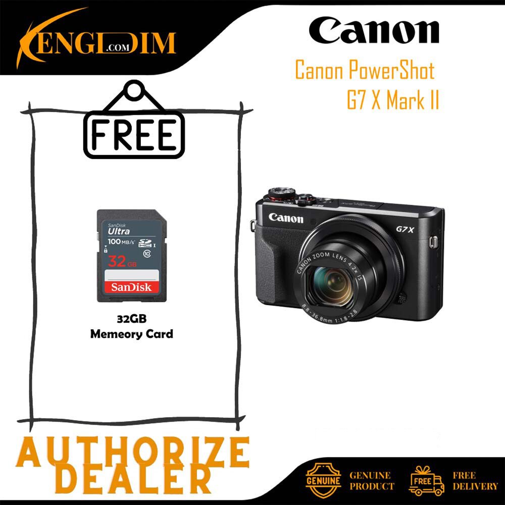 Canon PowerShot G7x Mark II / G7XII Digital Camera (Canon Malaysia 3 Years Warranty) | Shopee ...