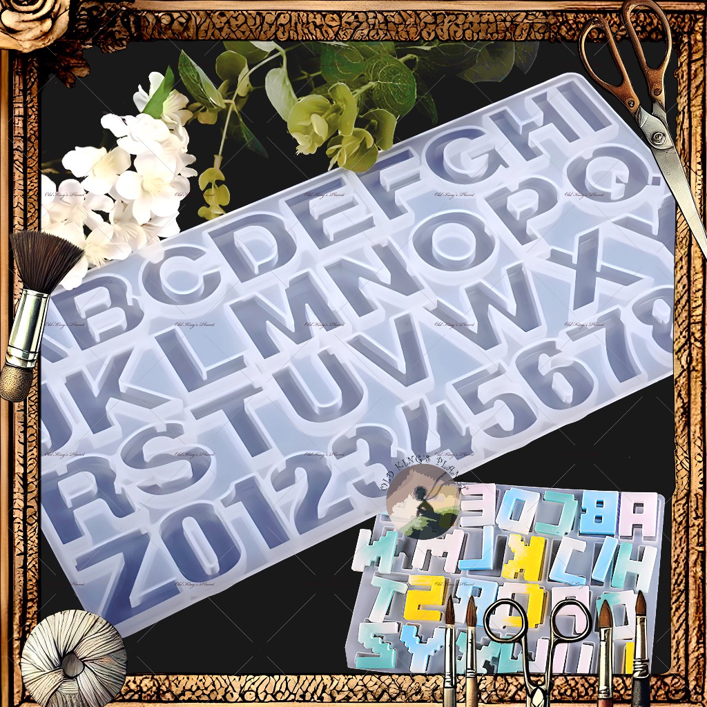 Alphabet mold ABC resin mold silicone mold epoxy mold silicone resin ...