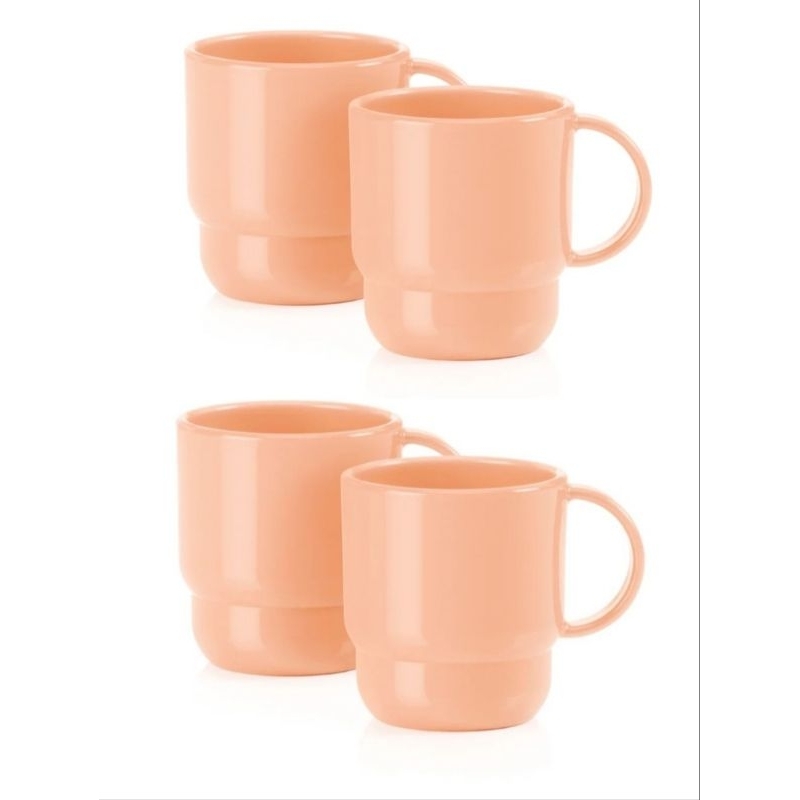 Tupperware Coffee Mug 250ml (4pcs) | Shopee Malaysia