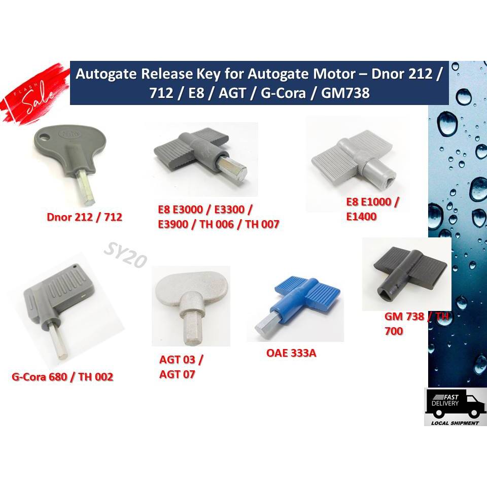 Autogate Release Key for Dnor 212 / Dnor 712 / OAE 333A / E8 E3000 ...