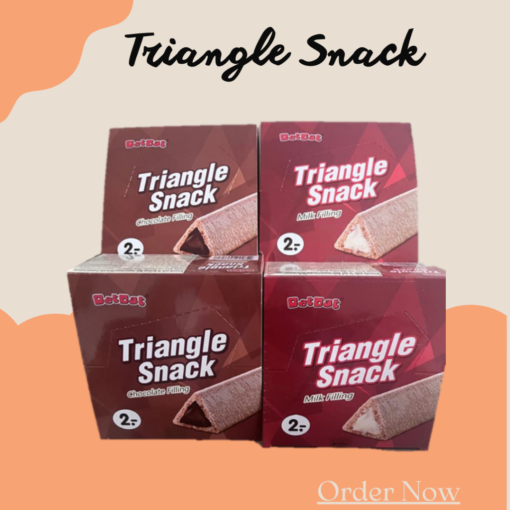 [Thailand] Triangle Snack Chocolate and milk Filling (24pcs/box ...