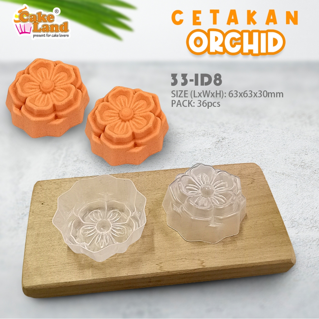 CAKE LAND Food Grade Plastic Jelly Pudding Mould - Orchid Shape ...