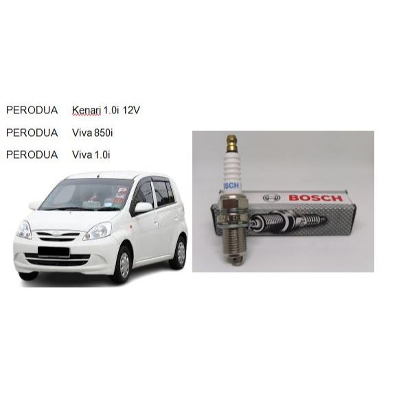Bosch Spark Plug FR8DCX+ (K6CT0R) Perodua Viva Spark Plug, Kenari Spark ...