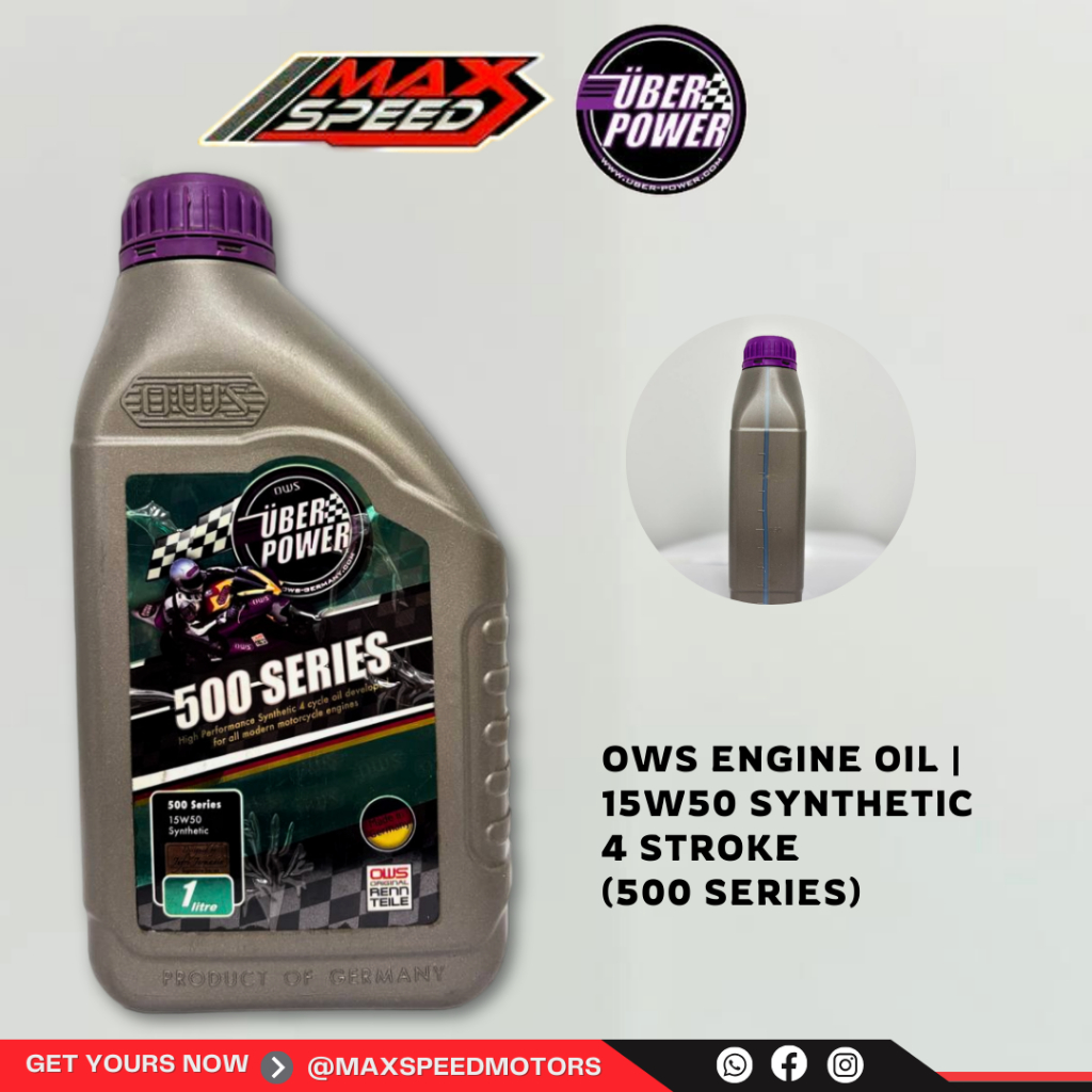 OWS UBER POWER 1L ENGINE OIL | 15W50 SYNTHETIC 4 STROKE (500 SERIES ...