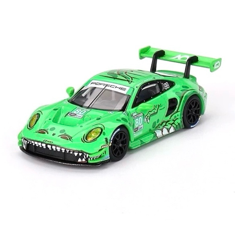 MINI GT 1/64 #713 PORSCHE 911 GT3 R #80 GTD AO RACING 2023 IMSA SEBRING ...