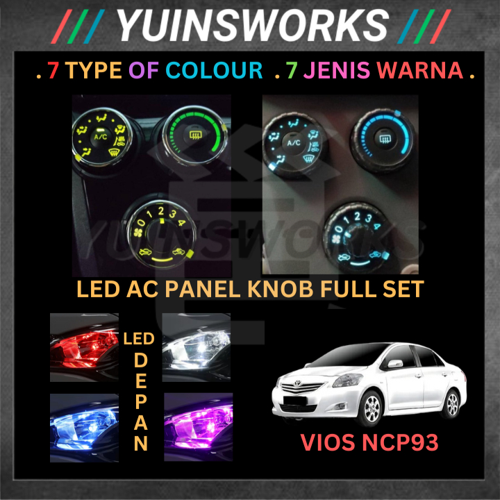Vios NCP93 High Quality LED 1 Set Meter / Gear Lever / Small Bulb ...