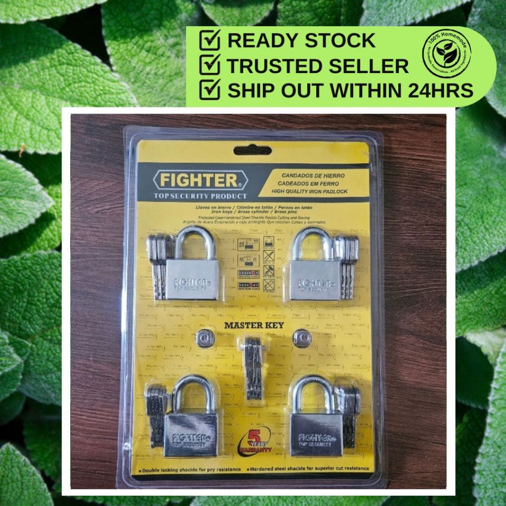 🔥[READY STOCK] Premium Quality Fire Fighter Top Security Lock 4pcs Set ...